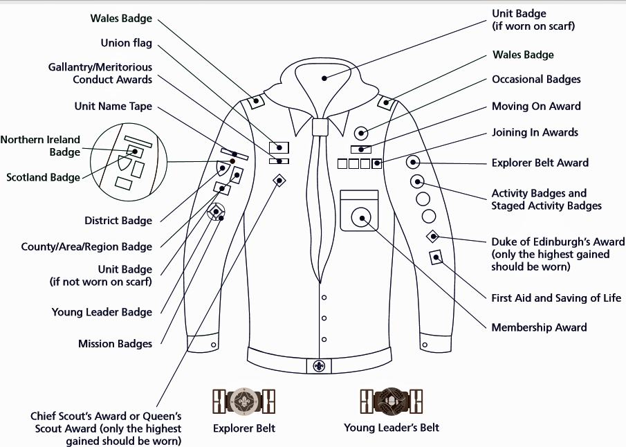 Explorer Badges | 1st Hillsborough Scout Group