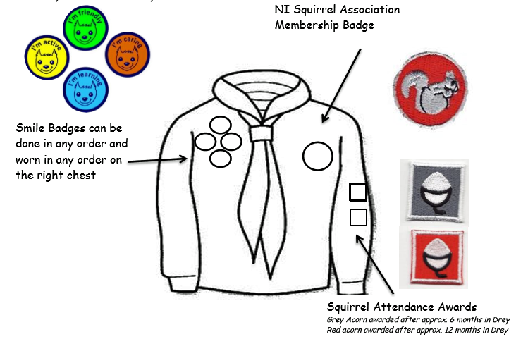 Squirrel Badges | 1st Hillsborough Scout Group